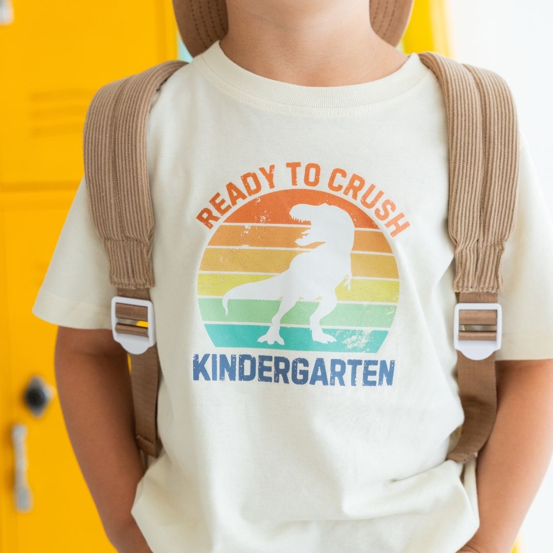 Ready to Crush Kindergarten Short Sleeve T-Shirt - Natural – Sweet Wink - Wholesale