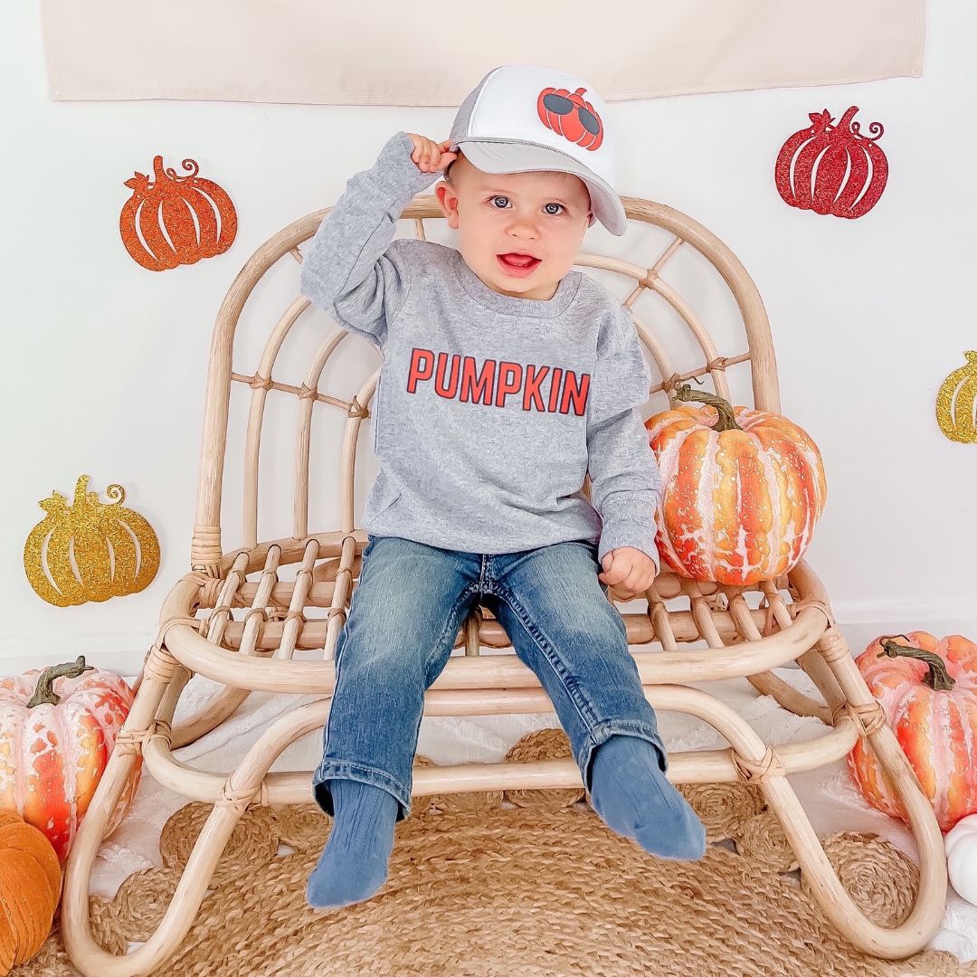 Pumpkin Shades Trucker Hat - Gray/White – Sweet Wink - Wholesale