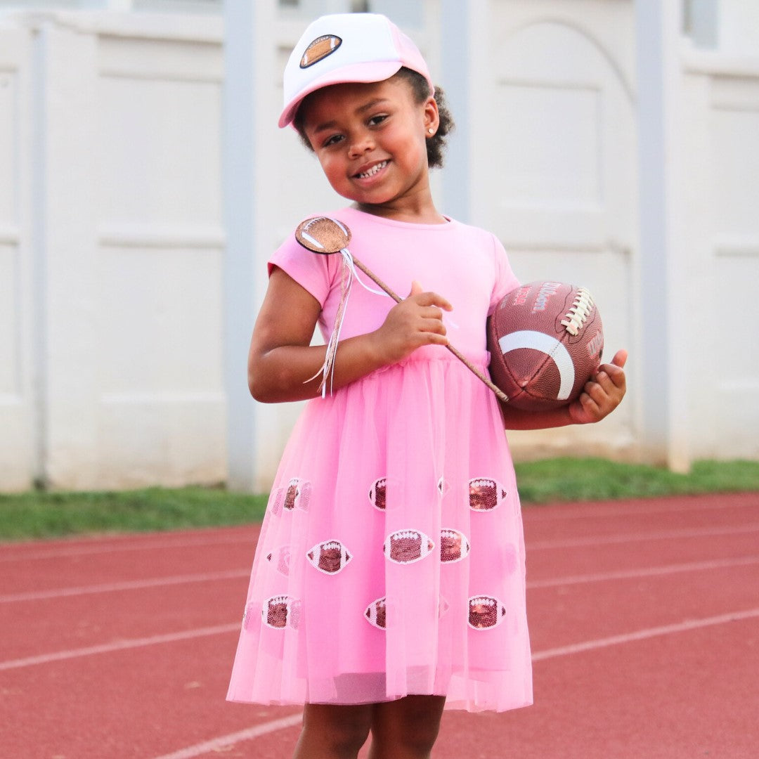 Football Sequin Short Sleeve Tutu Dress – Sweet Wink - Wholesale