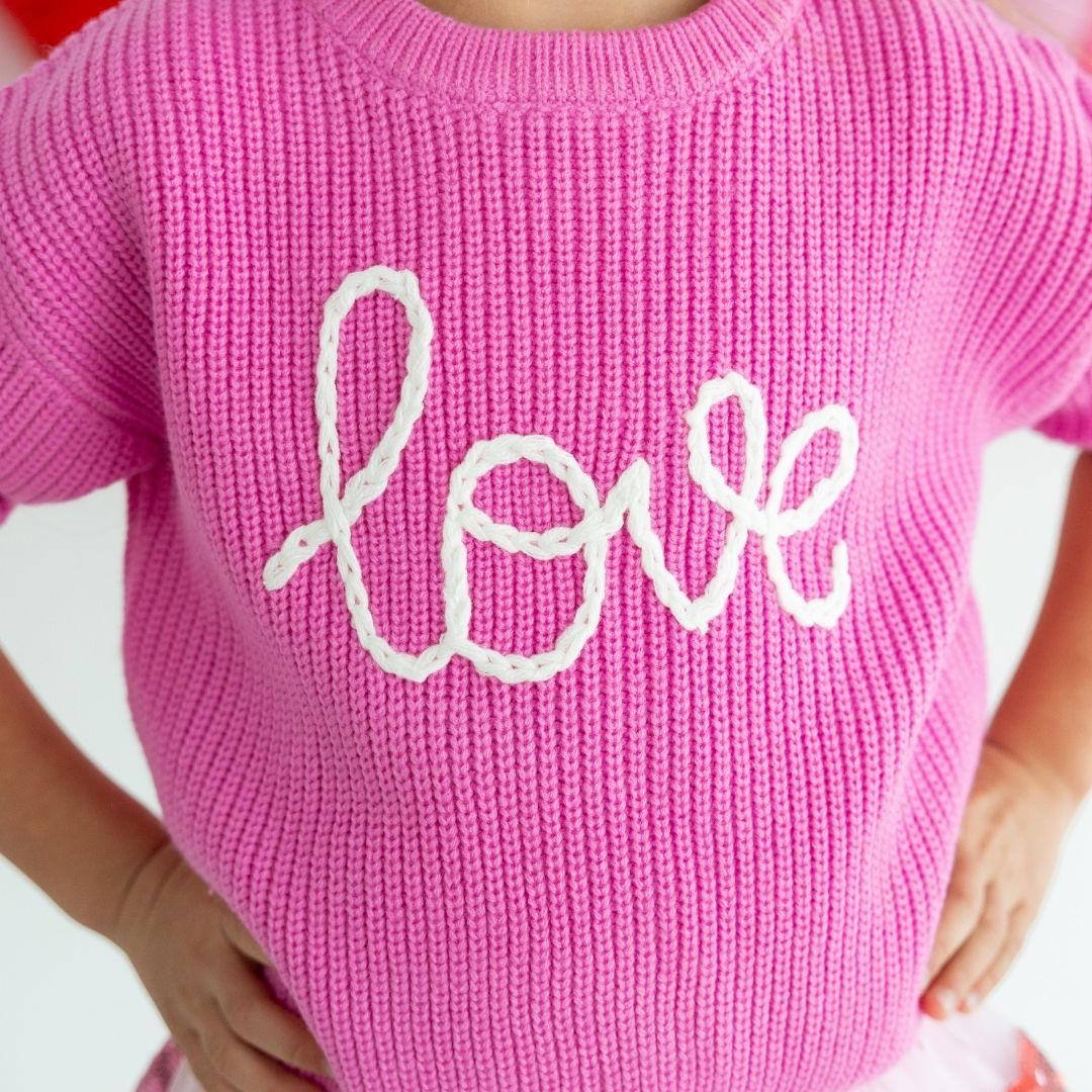 Love Valentine's Day Knit Sweater – Sweet Wink - Wholesale